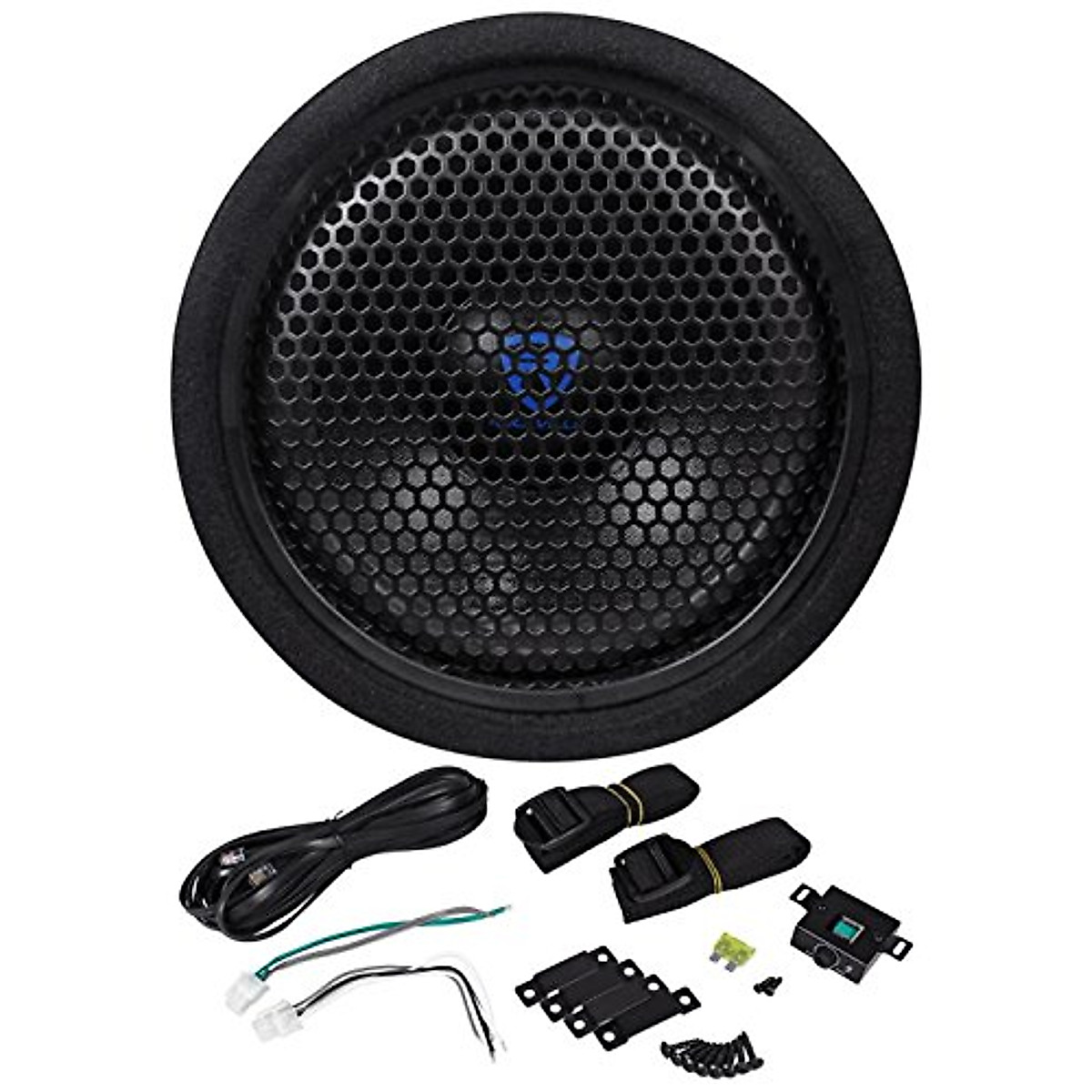 Rockville RTB10A 10" 500w Powered Subwoofer Bass Tube+Bass Remote + Amp Kit