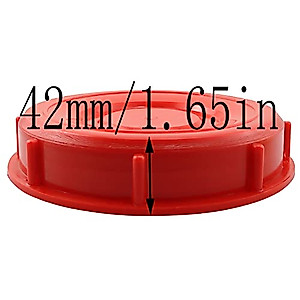 LQ Industrial IBC Tote Lid Cover 163mm/6.42inch Heavy Duty Plastic IBC Tank Adaptor Water Liquid Storage Lid Cap with Gasket for Industry Storage