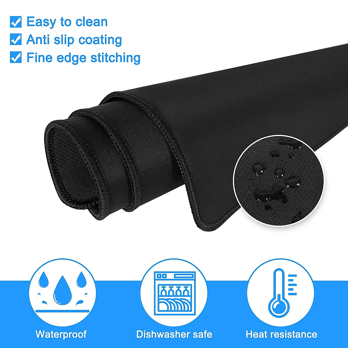 Stove Top Covers for Electric Stove Thick Natural Rubber Glass Stove Top Cover Prevents Scratching Heat Resistant Flat Top Oven Cover