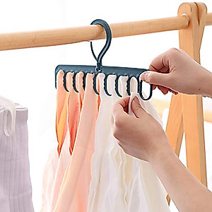 Gaweb Clothes Hanger, Laundry Drying Rack Multi-use Strong Construction Plastic Home Hotel Apartment Excellent Clamping Organizer Hanger for Gifts - White, One Size