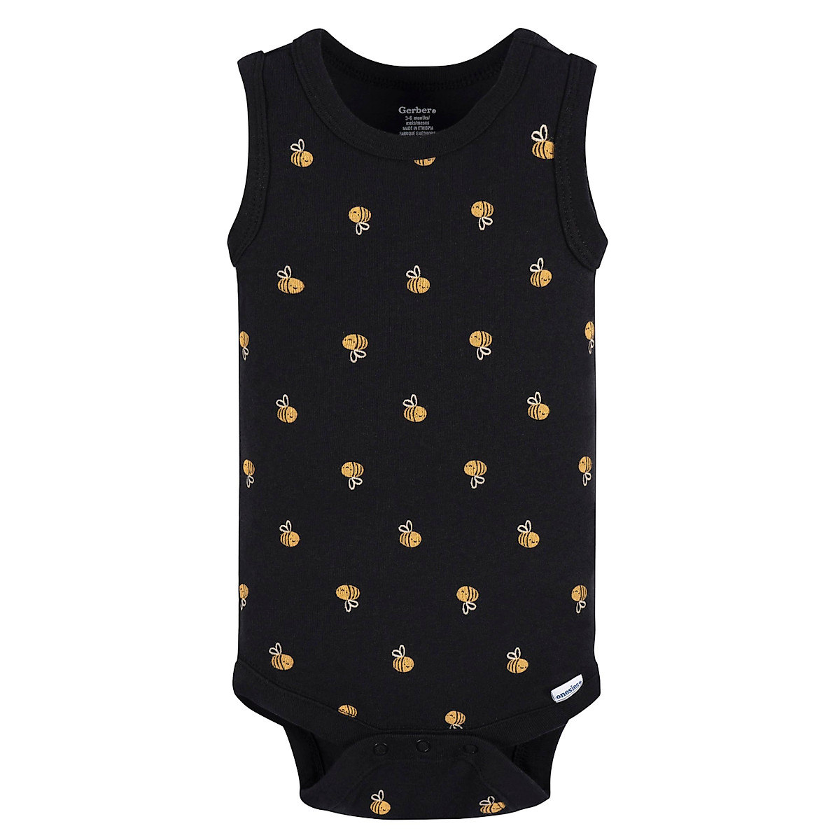 Gerber Baby Boys Multi-Pack Sleeveless Onesies Bodysuit Fun In The Sun Grey 3-6 Months