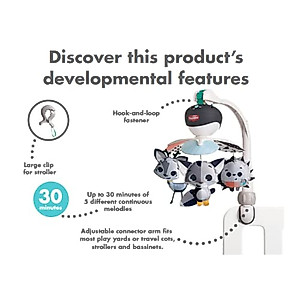 Tiny Love Take Along Mobile Magical Tales, Black/White 1 Count (Pack of 1)