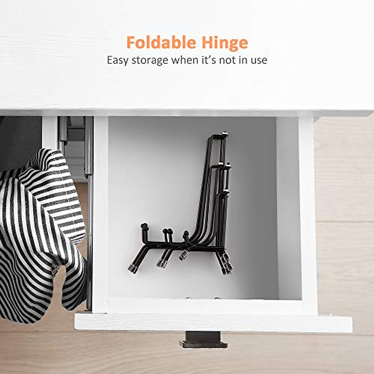 Mocoosy 6 Pack 3 Size Upgraded Anti-Slip Plate Stands for Display, 4 6 8 Inch Photo Holder Display Stand Set, Black Metal Iron Wire Frame Stand Easel for Pictures, Decorative Platter, Book and Arts