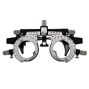 SixBuys Adjustable Professional Optical Optic Trial Lens Frame Eye Optometry Optician,Changeable Cylinder Axis, Temple Length and Nose Rest,Ultra light