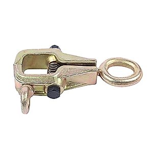 5 Ton Wide Mouth Auto Car Body Repair Tool Electromechanical Maintenance Steel Material Ergonomic Design Self-tightening Pull Clamp Dent Puller 2 Way Gold Frame