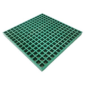 Banfluxion 22.6"x22.6" Fiberglass Floor Grating FRP Grating 0.5 tons Bearing Capacity Green 1.5" Thickness
