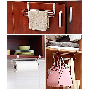 Stainless Steel Kitchen Paper Hanger Sink Roll Towel Holder Hanger Organizer Rack Pano Paper Towel Holder Under Cabinet