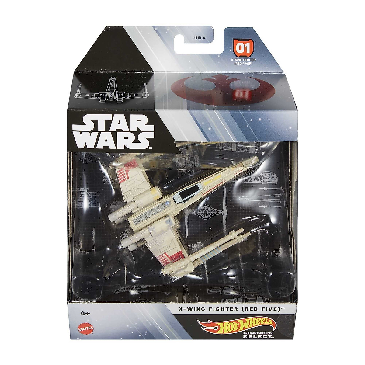 Hot Wheels Star Wars Starships Select, Premium Replica of Classic & Modern Star Wars Starships with Movable Parts & Premium Stand for Adult Collectors