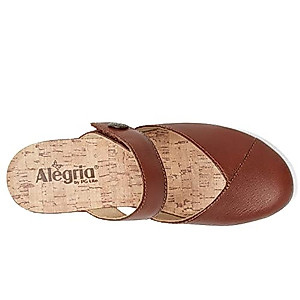 Alegria Women's Sydni Clay Leather Slip-On Wedge Clog Sandal 9 M US