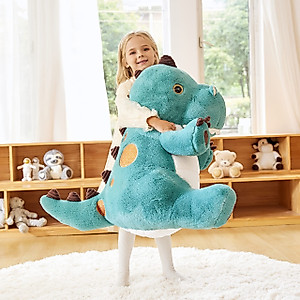 EARTHSOUND Giant Dinosaur Stuffed Animal Plush Toy,Large Jumbo 23" Cute Soft Toys,Big Size Huge Fluffy Plushy Oversized Fat Plushie,Gifts for Kid
