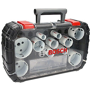 Bosch 2608594192 14-Piece Set Universal Set (Bi-Metal Hole Saws, Diameter 20, 22, 25, 32, 35, 40, 44, 51, 60, 64, 76 mm)