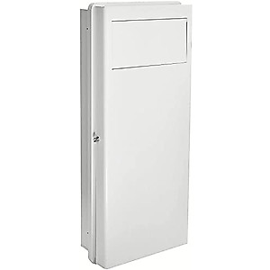 AdirHome Built-in Laundry Hamper, Clothes Hamper with Lid Wall Laundry Basket, Wall Laundry Box, Great Space Saving Solution for Remodelled Baths, Kitchen - White
