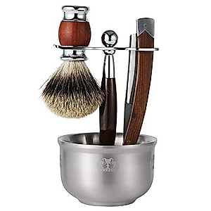 Grandslam Shaving Soap Bowl, 304 Heavy Duty Stainless Steel Shaving Lather Bowl for Men, Double Layer Heat Preservation, Create Rich Shaving Cream and Keep Your Lather Warm