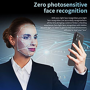 Dilwe M13 4G Unlocked Cellphone, 6.53in HD Screen Smartphone, 4G 5GWIFI Dual SIM Slots Mobile Phone, 6GB RAM 128GB ROM, Face ID Unlocked Mobile Phone for Android12, M13-Black