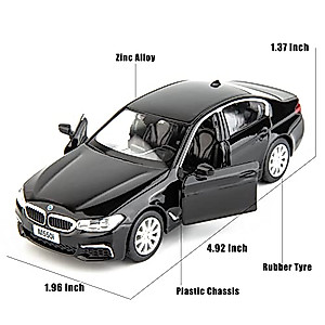 RMZ City BMW M550i Car Model 1:36 Diecasting Alloy Toy Car, Pull Back Vehicles Toy Car for Toddlers Kids Boys Girls Gift Black