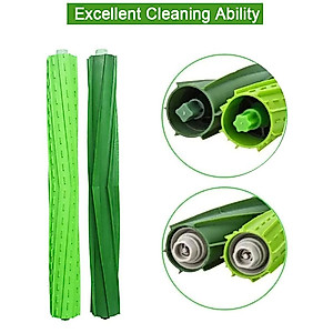 MIXEAL Replacement Parts Kit Compatible with Roomba s9(9150),s9+(9550),s Series Vacuum Cleaner.Pack of 1 Set of Multi-Surface Rubber Brushes,6Side Brushes,6 Filters,2 Tools …