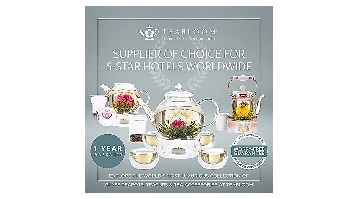 Teabloom 2-in-1 Kettle & Steeper for Perfect Tea