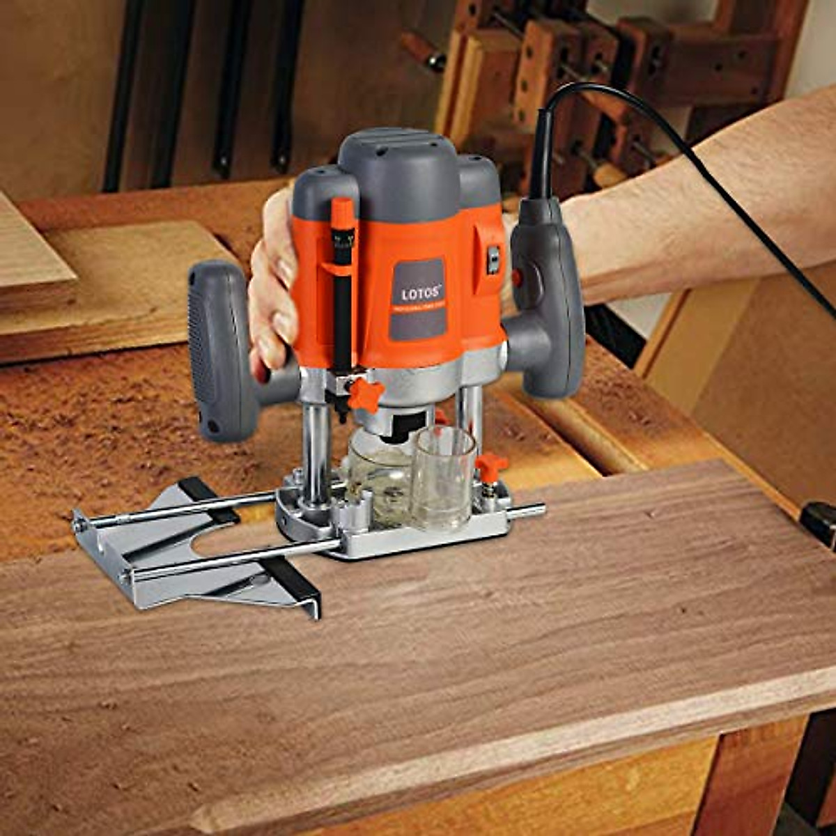 Lotos ER001 Electric Plunge Wood Router with Edge