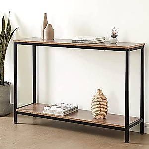 AZL1 Life Concept 47" Console, Entry Shelf,Sofa Side Table for Entryway Living Room,Industrial Home Furniture Vintage, Light oak