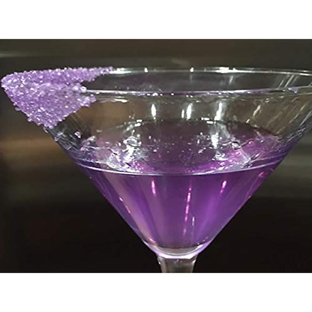 Snowy River Purple Cocktail Sugar - Kosher Certified Naturally Colored Purple Cocktail Rimmer (8oz, Medium Crystal)
