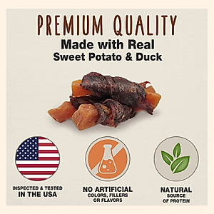 Cadet Breast Dog Treats& Wraps, 14 Oz - | Bundle Silicon Pet Bowl, Premium Dog Treats with Real Breast, Sweet Potato for Dogs, Nutrient-Rich Snacks for Dogs, Made in USA, No Artificial Addit