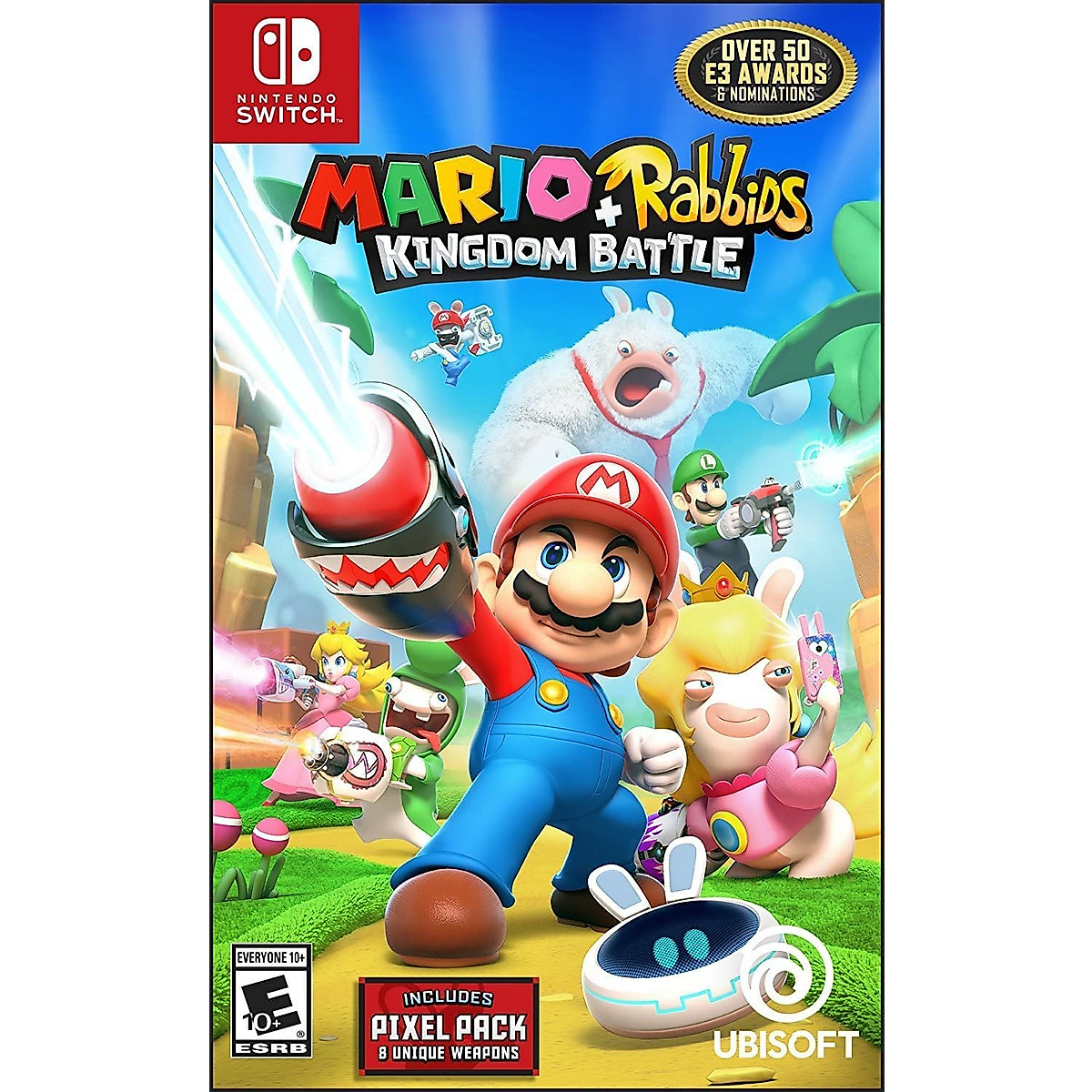 NEW Switch Deluxe Holiday Game Bundle: Animal Crossing-New Horizons Special Edition + Nintendo Switch Mario and Rabbids Kingdom Battle Game and T.F. Card