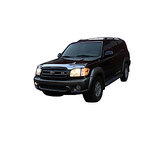 Auto Ventshade [AVS] Bugflector II / Hood Shield | High Profile | Smoke, 1 pc | 25429 | Fits 2000 - 2006 Toyota Tundra (Behind Grille), 2001 - 2004 Sequoia (Behind Grille)