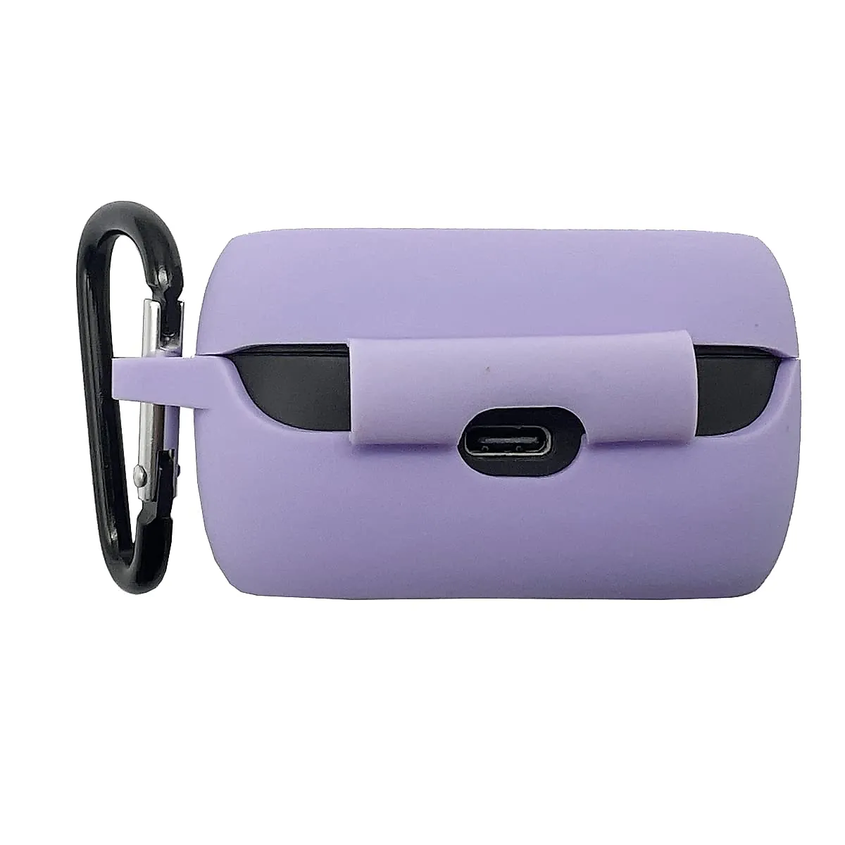 Silicone Carrying Case Compatible with Jabra Elite 3,Seadream 2Pack Portable Silicone Scratch Shock-Absorbing Protective Cover Skin with Carabiner (Pink+Purple)