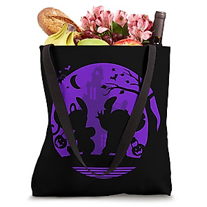 Disney Stitch and Angel Trick or Treat Halloween Tote Bag