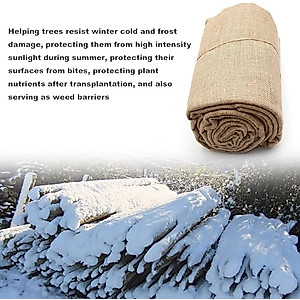 Cleverbrand BURLAP-40x12feet Plant Cover-40 Inches Wide x 12 feet Long-Burlap Garden & Plant Fabric, Natural