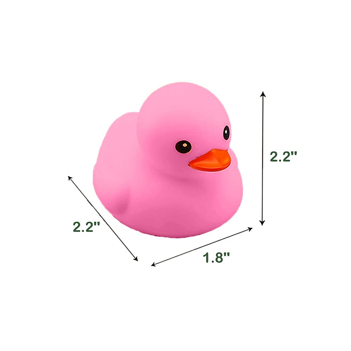 16PCS Pink Rubber Duck Kids Bath Duck Toys ,Squeak Rubber Ducks in Bulk Valentine's Day Rubber Ducks Baby Shower Duck Decorations Party Favors (2.2’’)