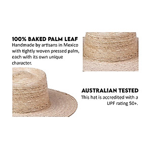 Lack of Color Women's Palma Boater (Natural, Small/Medium)