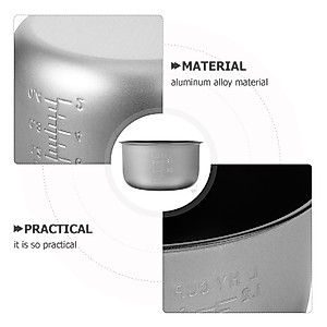 Hemoton Kitchen Rice Cooker Small Rice Cooker Inner Pot Replacement Rice Electric Rice Cooker Pot Rice Cooking Pot Part Accessory for 3L Rice Cooker L Rice Cooker Small Rice Cooker Small