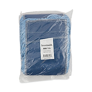 UNISAN 1124 Mop Head, Dust, Looped-End, Cotton/Synthetic Fibers, 24 x 5, Blue