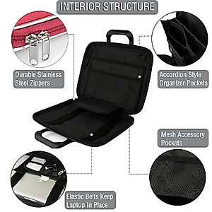 12 13 Inch Laptop Sleeve Hard Shell Case Shoulder Bag for Women for iPad Pro 13/Air 13/Pro 12.9, Surface Pro X/9/8/7, Galaxy Tab S9+/S8+/S7 Plus