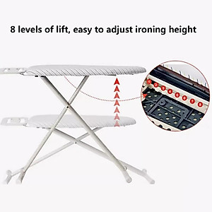 Large Non-Slip Foldable Ironing Stand, Compact Ironing Board with Iron Rest, Adjustable Height Home Ironing Board, Extra Wide Countertop Ironing Board