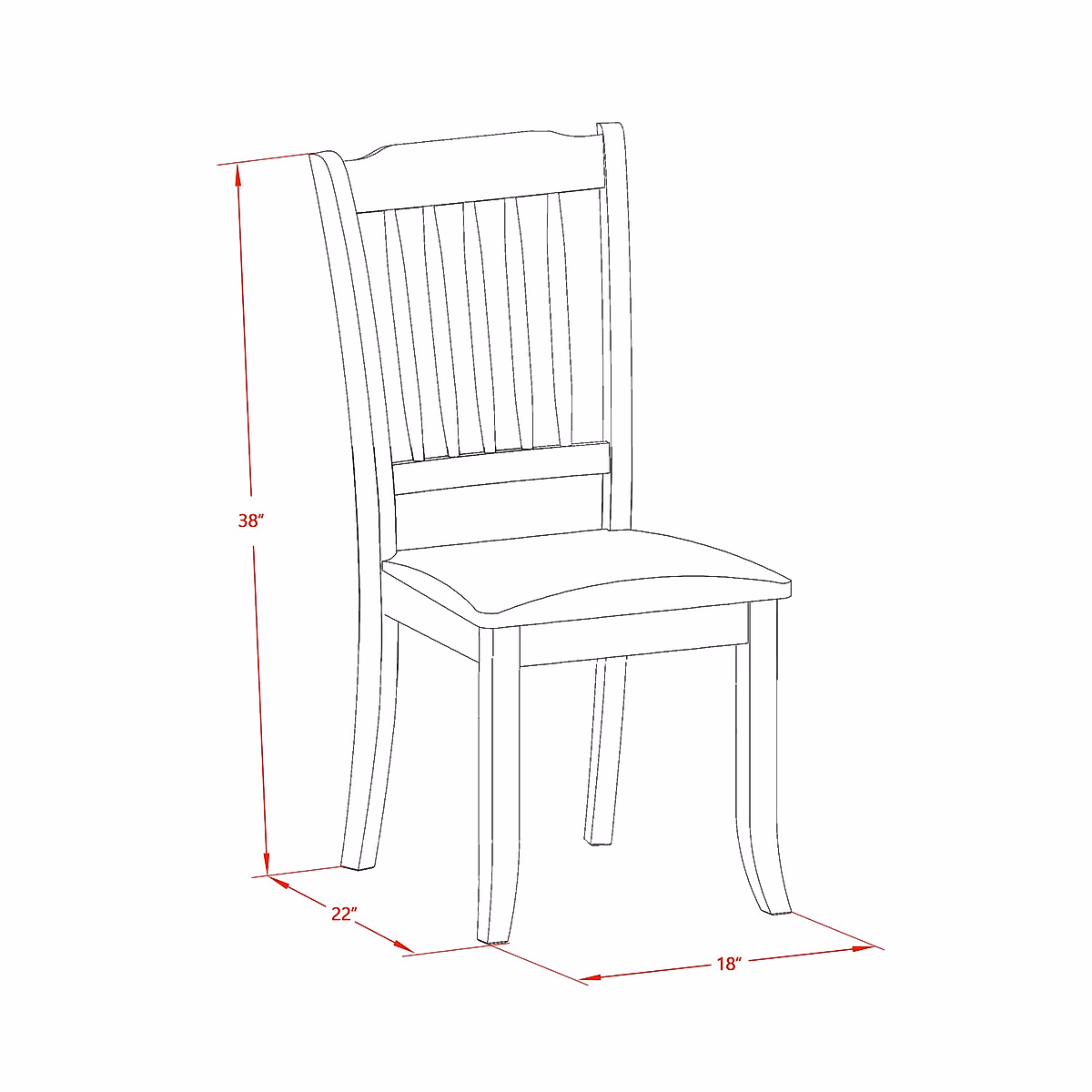 HomeStock Gothic Grandeur 5Pc Wood Dining Table Set includes A Kitchen Table and 4 Kitchen Chairs with Linen Fabic Seat, Drop Leaf Table with Slat Back Chairs, Linen White Finish