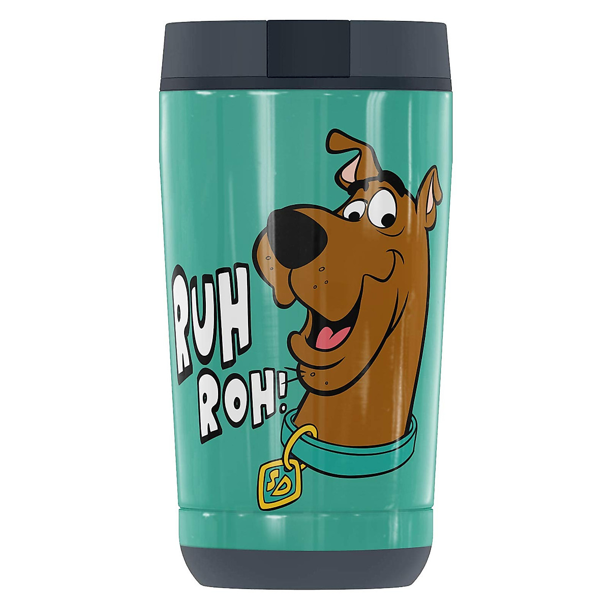 THERMOS Scooby-Doo Ruh Roh Face, GUARDIAN COLLECTION Stainless Steel Travel Tumbler, Vacuum insulated & Double Wall, 12oz