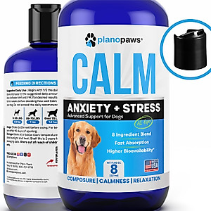 Dog Anxiety Relief - Faster Absorption Than Hemp Calming Chews for Dogs - Dog Calming Chews Alternative - Hemp Oil and Melatonin for Dogs - Liquid Dog Calming Treats for Thunder, Fireworks, Sleep Aid