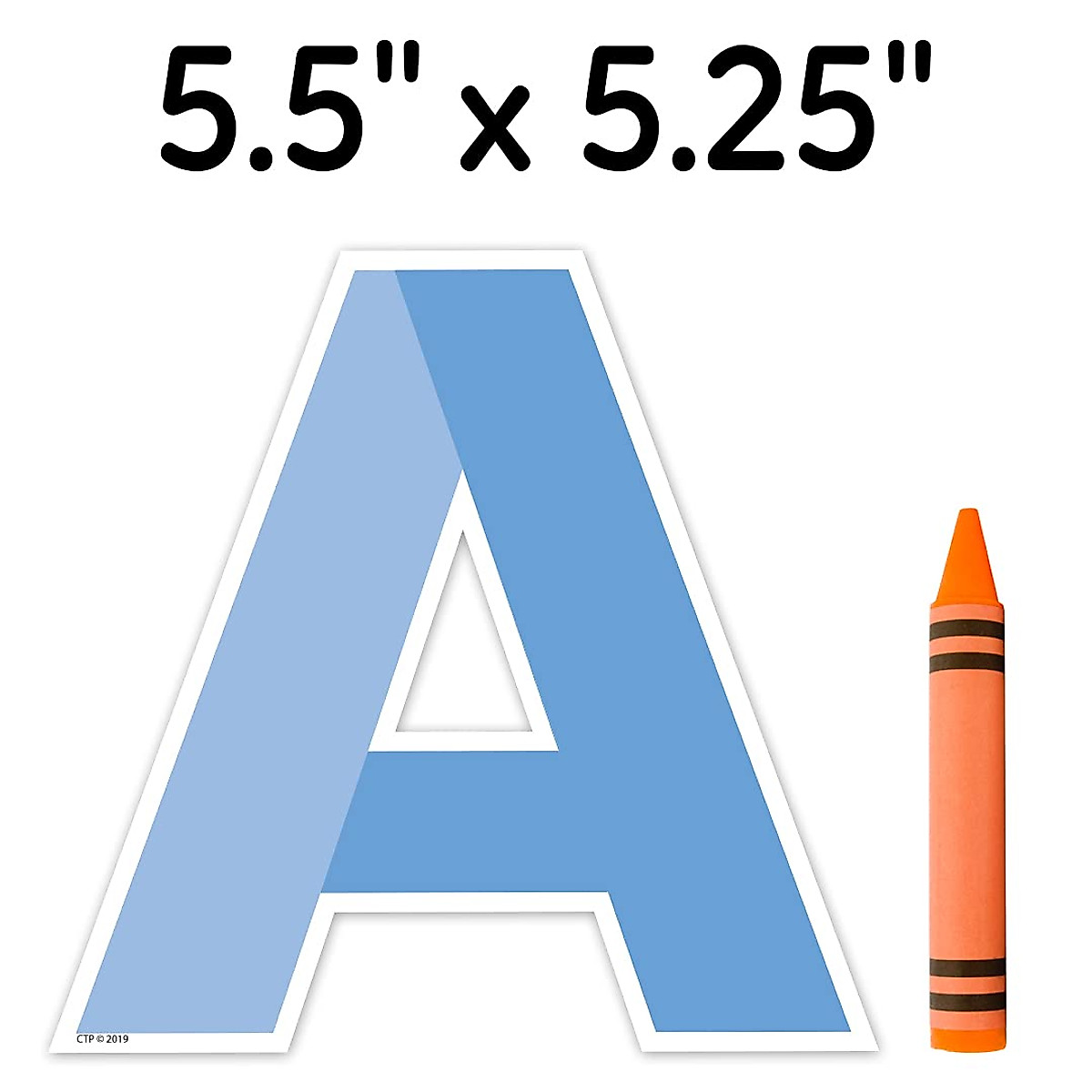 CTP Color Block Punch-Out Letters for Classroom – Essential Homeschool Supplies – Top Back To School Supplies 8656