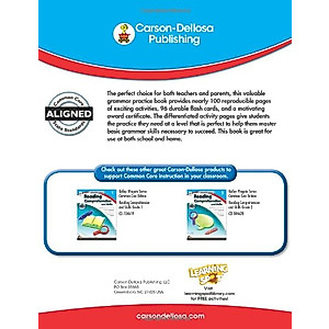 Carson-Dellosa Kelley Wingate Series Common Core Edition Grammar Workbook, Grades 1 - 2 (Ages 6 - 8)