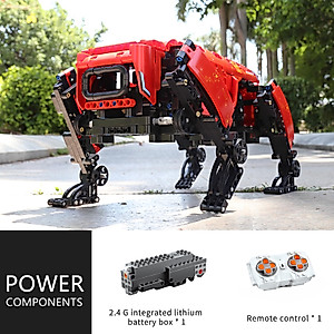 Mould King Robot Dog MK Dynamics Building Kits, MOC Building Blocks Set to Build, Gift for Kids Age 8+/Adult Collections Enthusiasts(936 Pieces with Motor/APP Remote Control)