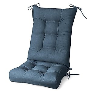 sutailocus Rocking Chair Cushion Anti-Slip tufting Rocking Chair Cushions Indoor/Outdoor,Removable Set of Upper and Lower Adirondack Chair Cushion,for Nursery/high Back Chair （Tie Fixing） (Deep Blue)