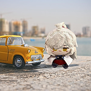 CALEMBOU Anime Plush Keychain, 4" Cute Chibi Plush Figure Key chain Pendant for Backpack, Kafka Jing Yuan Bai Lu Herta Dan Heng Plush for HSR Fans (JingYuan)