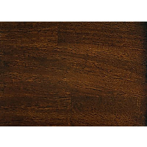 Tidyard Cherry Finish Classic Style Set of 2 Side Chairs Mango Veneer Faux Leather Upholstered Transitional for Kitchen Dining Room Living Room Home Furniture