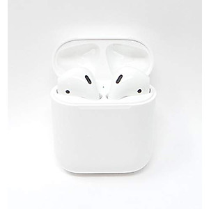 Apple MMEF2AM/A AirPods Wireless Bluetooth Headset for iPhones with iOS 10 or Later White - (Renewed)