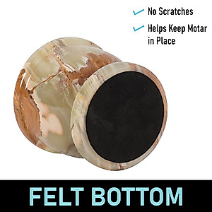 Radicaln Marble Mortar and Pestle Set Green Onyx Size 2.5" Handmade Portable Mortar and Pestle | Marble Spice Crusher Mortar and Pestle. Small Mortar and Pestle