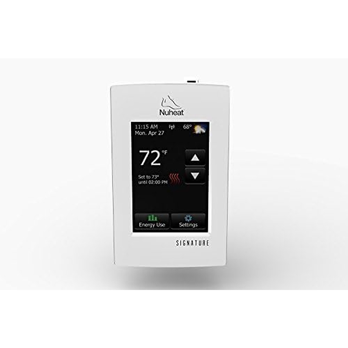 Nuheat SIGNATURE Programmable Dual-Voltage Thermostat with WiFi and Touchscreen Interface, Works with NEST