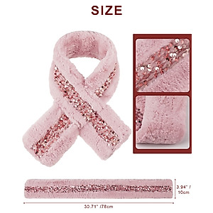 Liitrsh 2 Sets Girl's Winter Knit Hat Scarf Gloves Set Warm Fleece Lined Pom Pom Hat Scarf Gloves for Teens Pink Purple