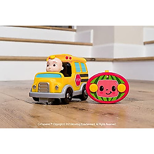 Jada Toys Cocomelon 7.5" School Bus RC Remote Control Car, Toys for Kids
